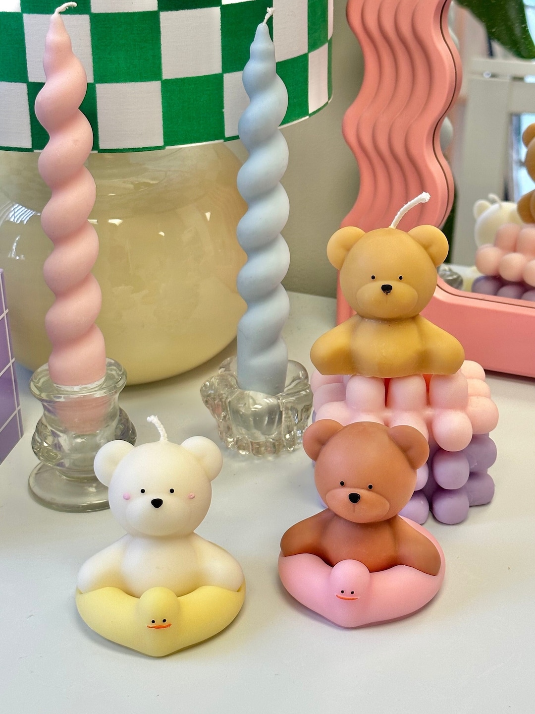 Swimming Teddy Candle| Cute Teddy Candle|teddy Bear Candle| Decorative ...
