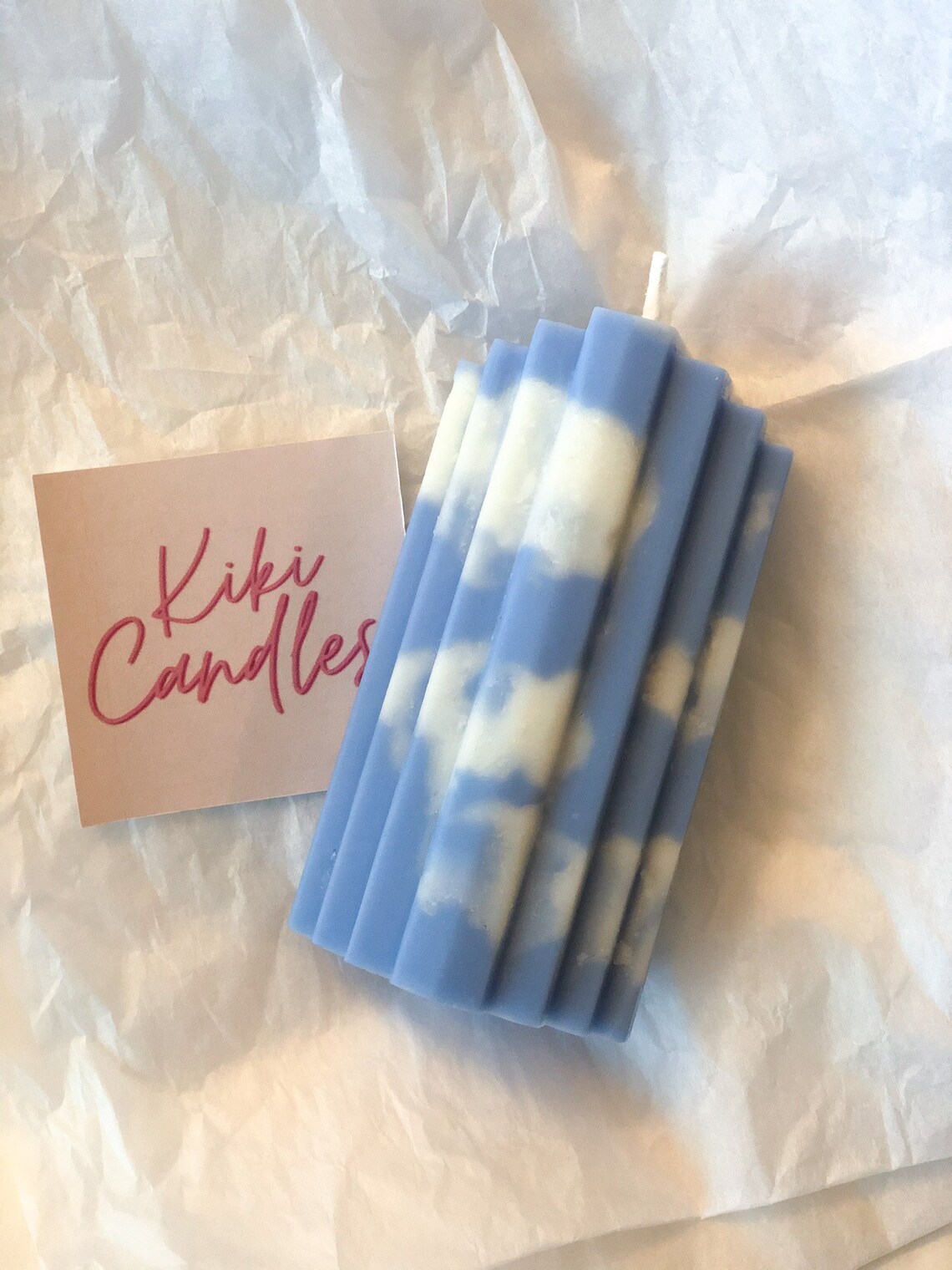 Sky Candle Blue Sky Candle Stair-shaped Candle Unique | Etsy