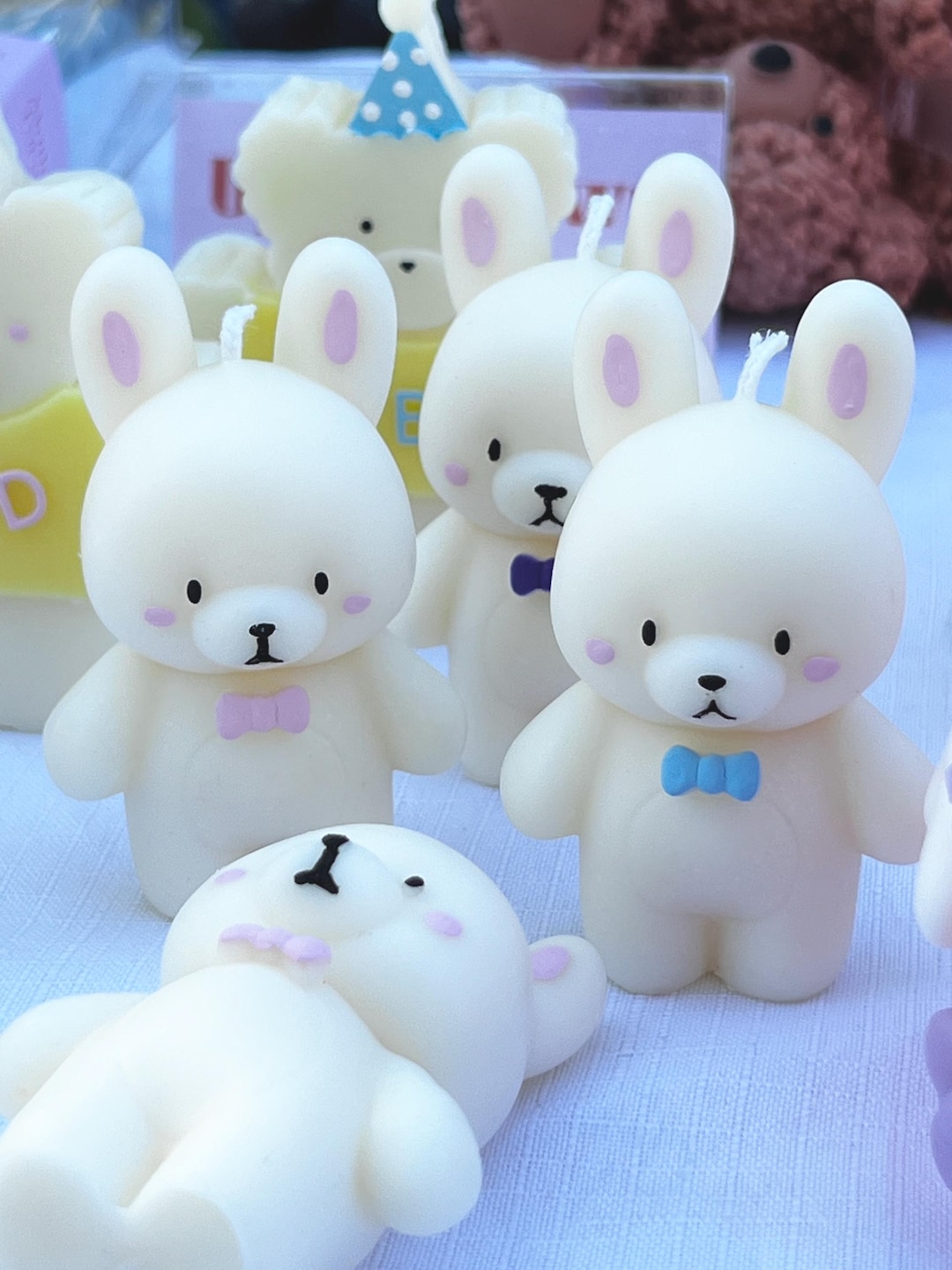 Bow Tie Rabbit Candle| Rabbit Candles| Bunny Candle| Cute Animal Candle ...