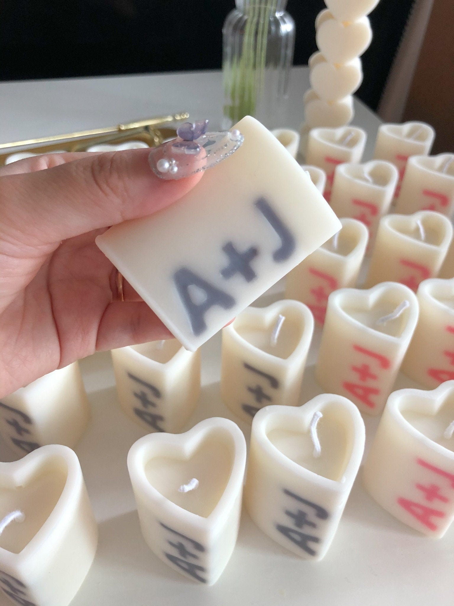 Personalized Heart Pillar Custom Made Heart Pillar Heart - Etsy Australia