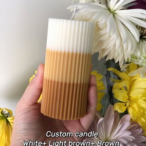 Tricolour Pillar Candle| Pillar Candles| Soy Candle| Funky Candles ...