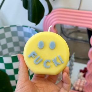 Smiley Face Candle| Funky Candle| Letter Candle|wavy Candle| Melt Me ...