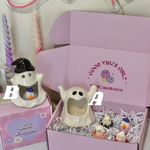 Mini Ghost Tea Light Candles| Cute Mini Ghosts| Mini Ghost Candles| Tea ...