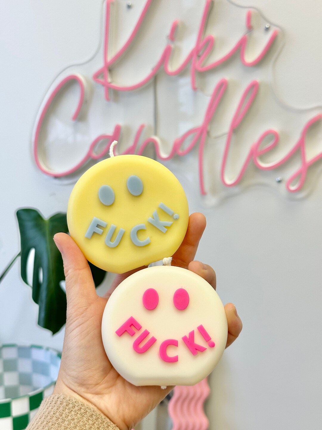 Smiley Face Candle| Funky Candle| Letter Candle|wavy Candle| Melt Me ...