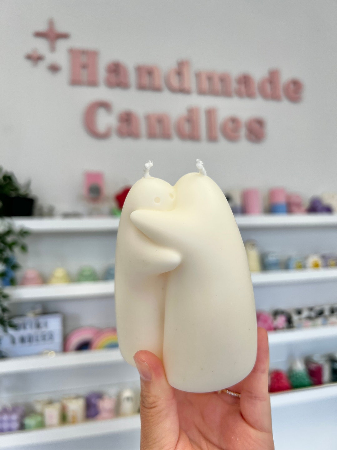 Hugging Ghost Candle| Huggy Candle| Love Candle| Handmade Candle| Gift ...