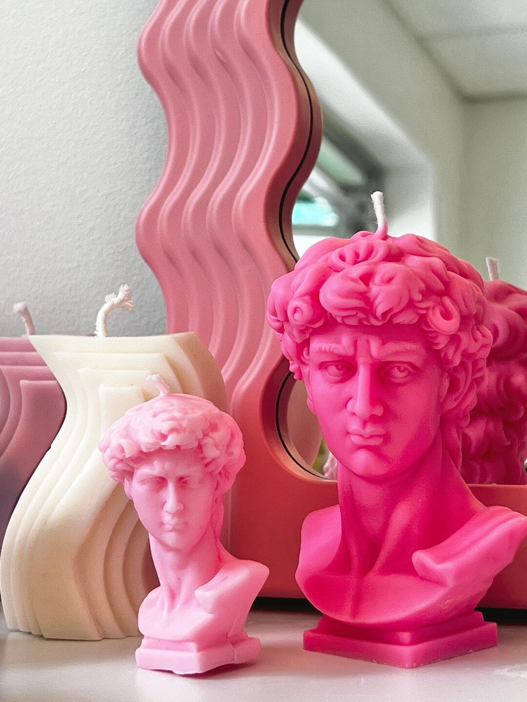 David Candle| Sculpture Candle| David Bust Candle Statue| David Head ...