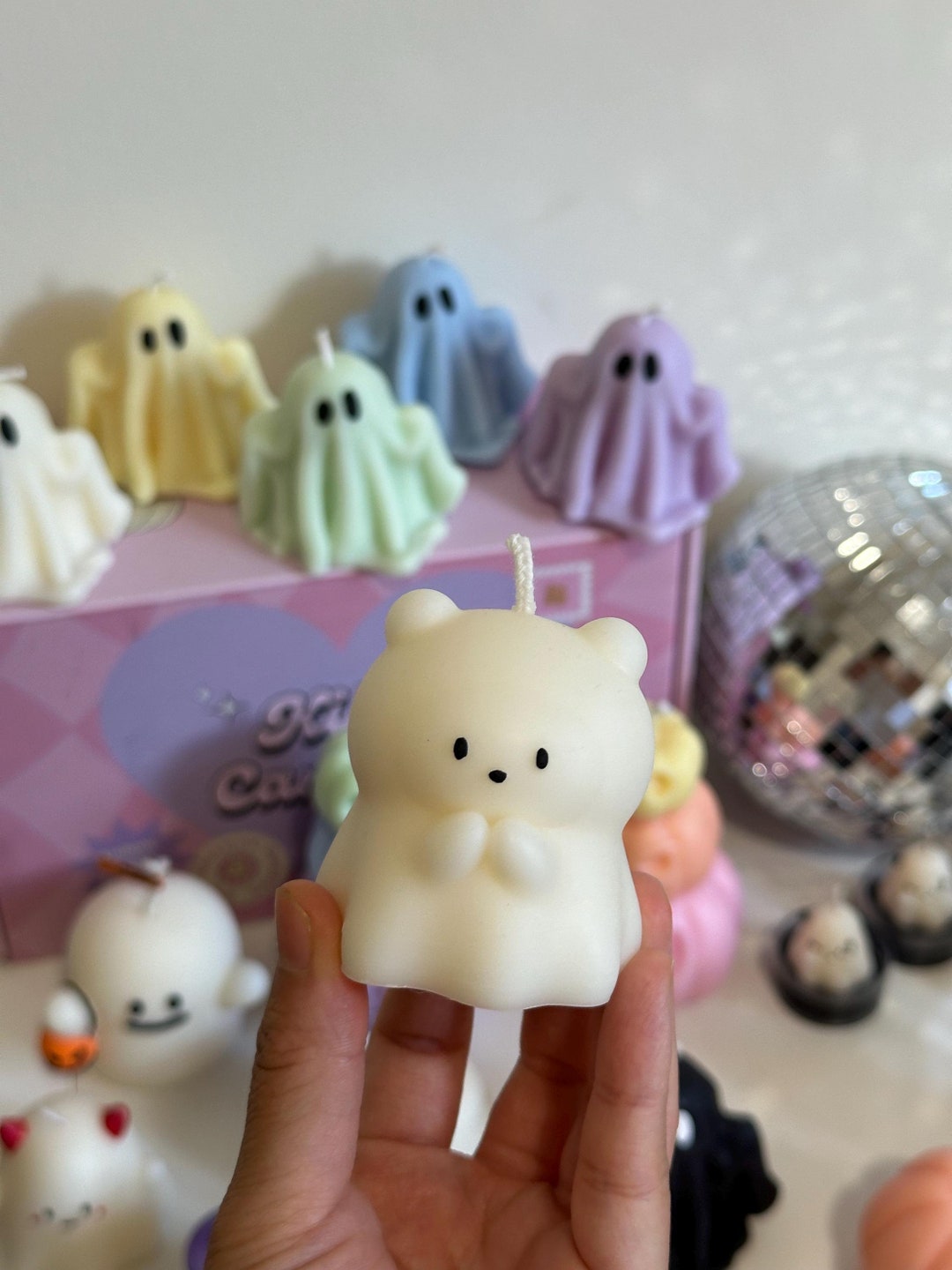 Teddy Ghost Candle| Teddy Bear Ghost Candle |halloween Candles| Unique ...