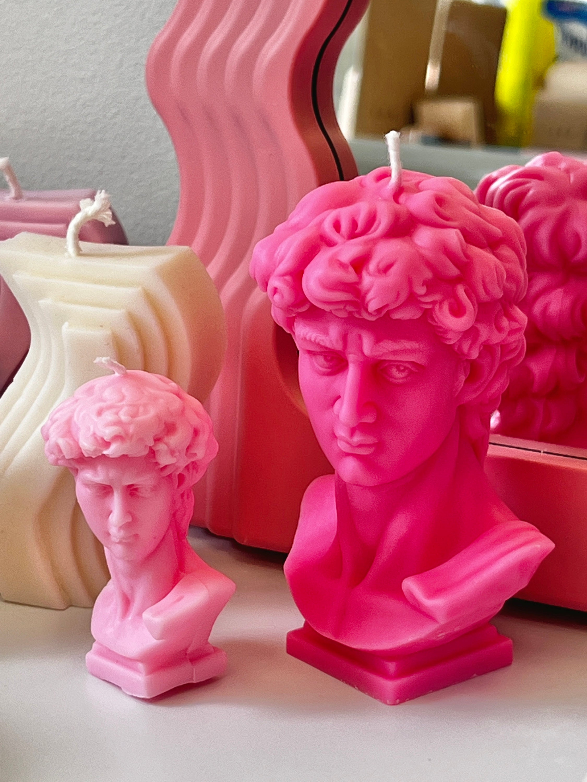 David Candle| Sculpture Candle| David Bust Candle Statue| David Head ...