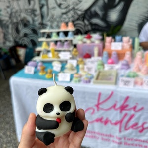 Panda Candle| Cute Panda Candle| Animal Candles | Unique Candle| Cute ...