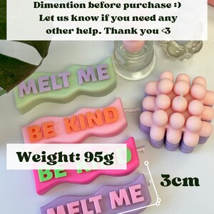 Be Kind Candle| Funky Candle| Letter Candle|wavy Candle| Be Kind ...