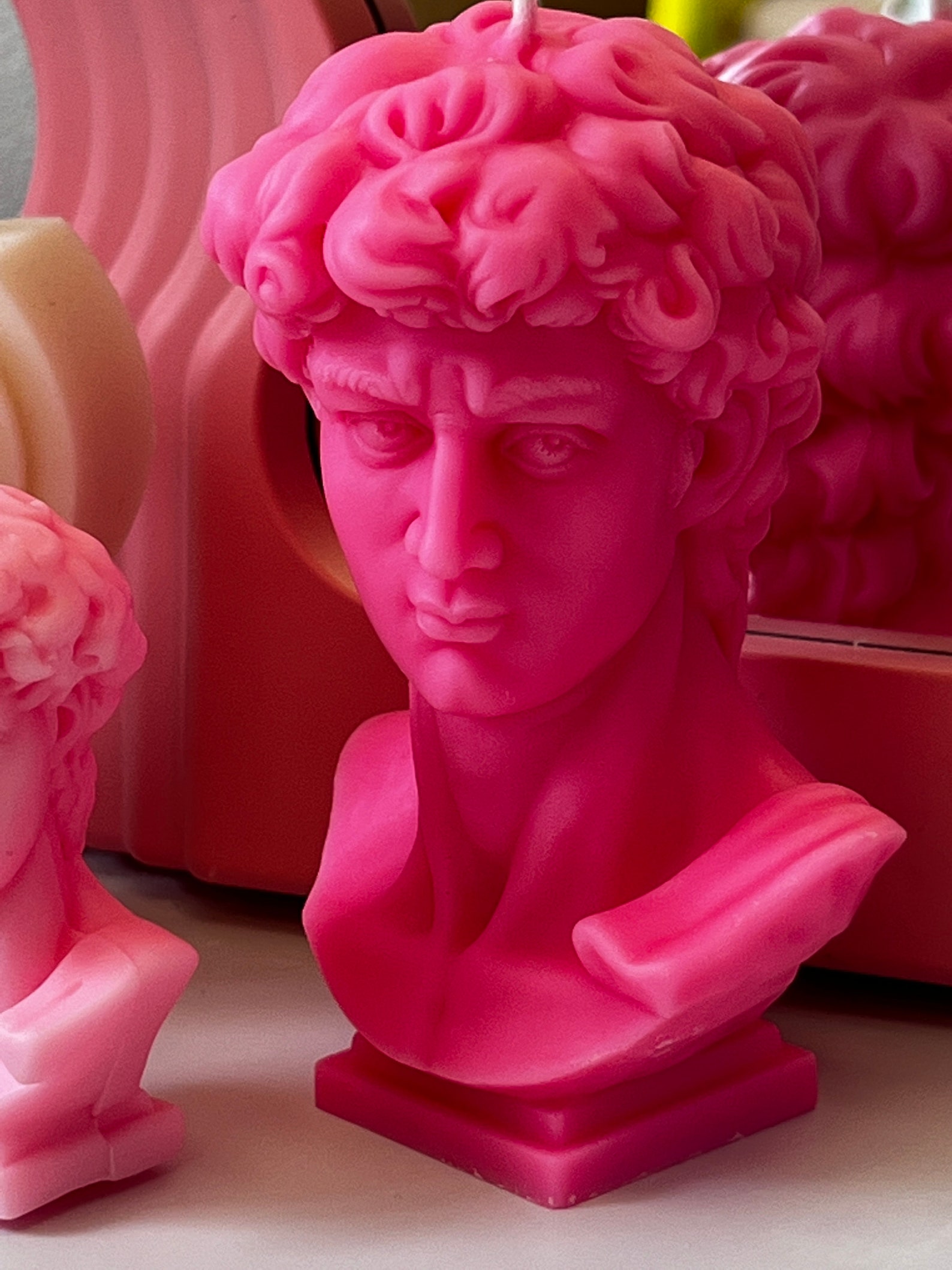 David Candle| Sculpture Candle| David Bust Candle Statue| David Head ...
