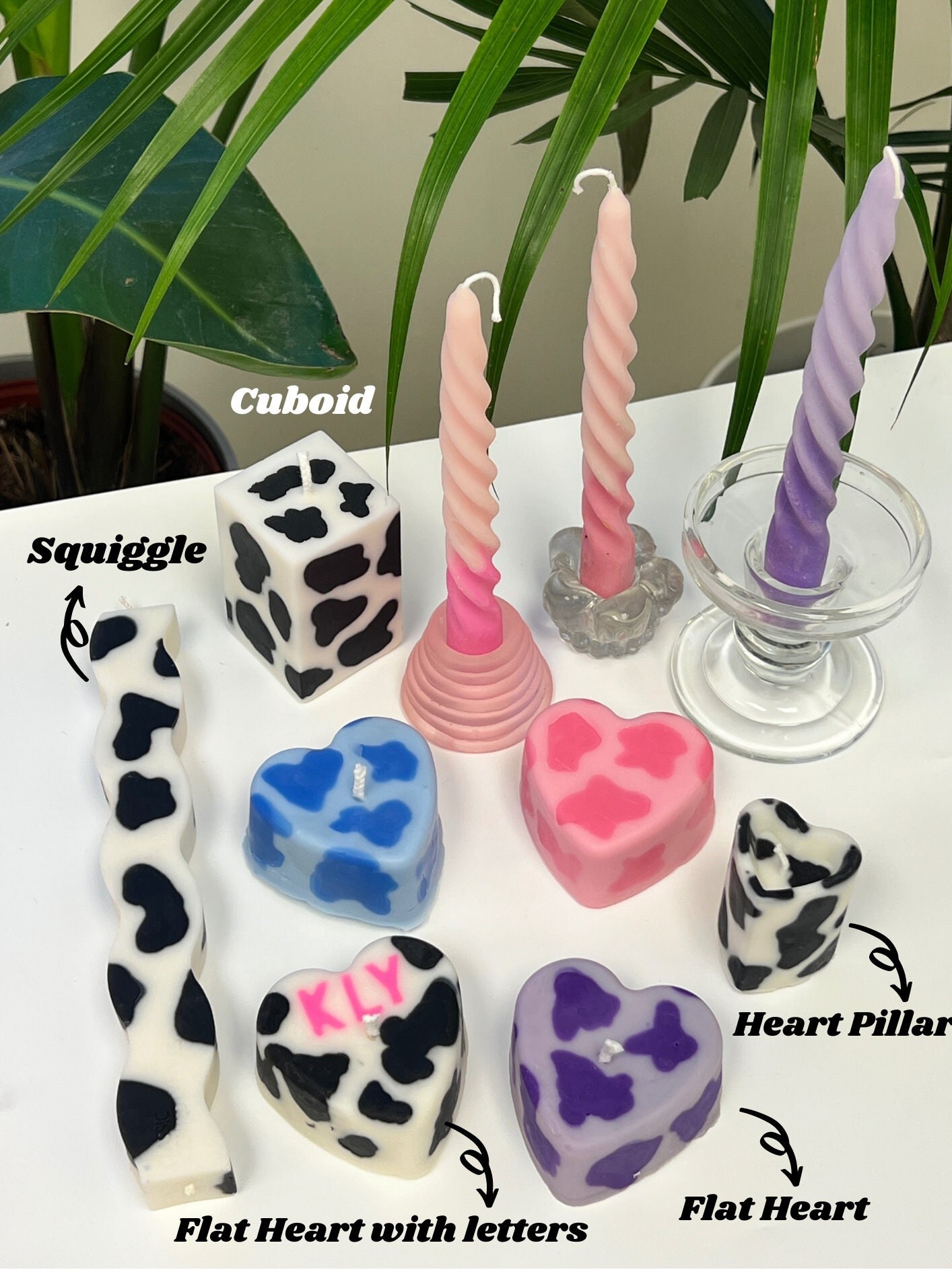 Cow Print Candlescustom Cow Print Candle Funky Candleunique - Etsy Canada