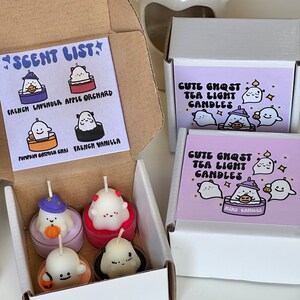 Mini Ghost Tea Light Candles| Cute Mini Ghosts| Mini Ghost Candles| Tea ...