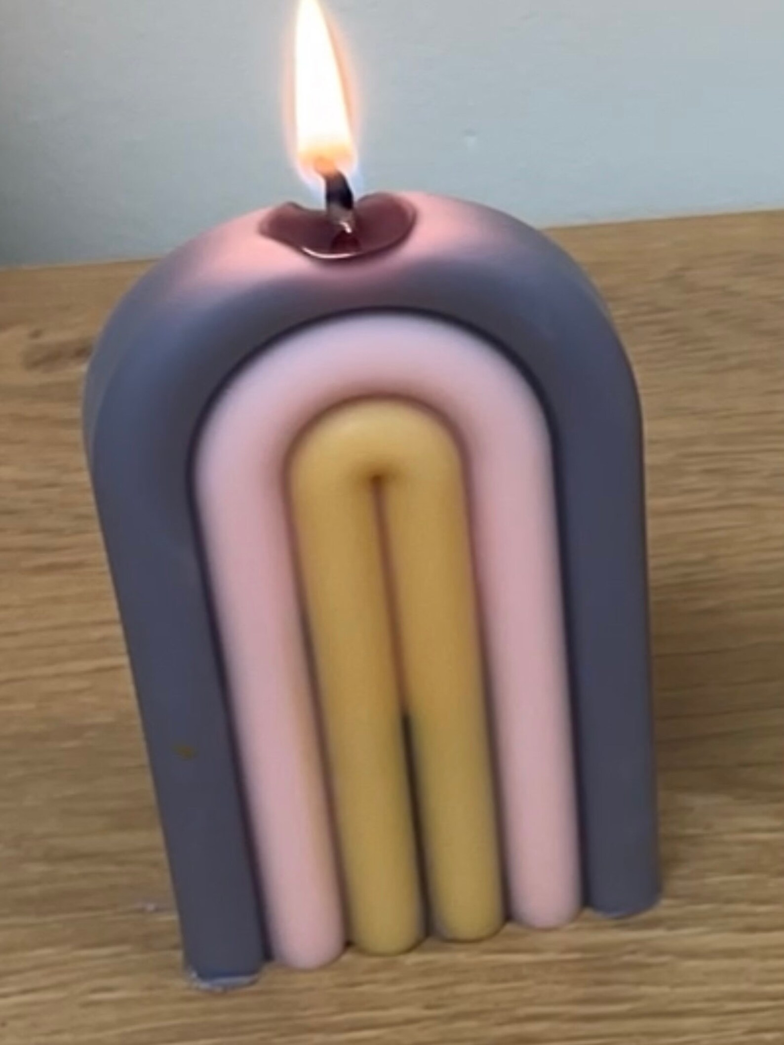 Rainbow Arch Candle Rainbow Candle Custom Candle Decor - Etsy
