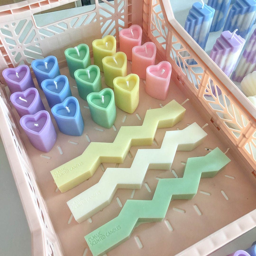 Zigzag Candle|unique Design| Pillar Candle| Colourful Candles| Wedding Gift|relaxation ...