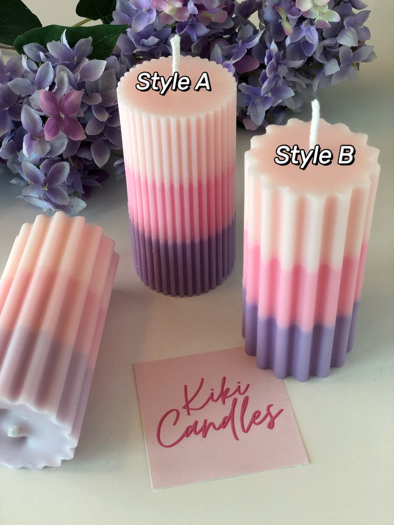 Tricolour Pillar Candle| Pillar Candles| Soy Candle| Funky Candles ...