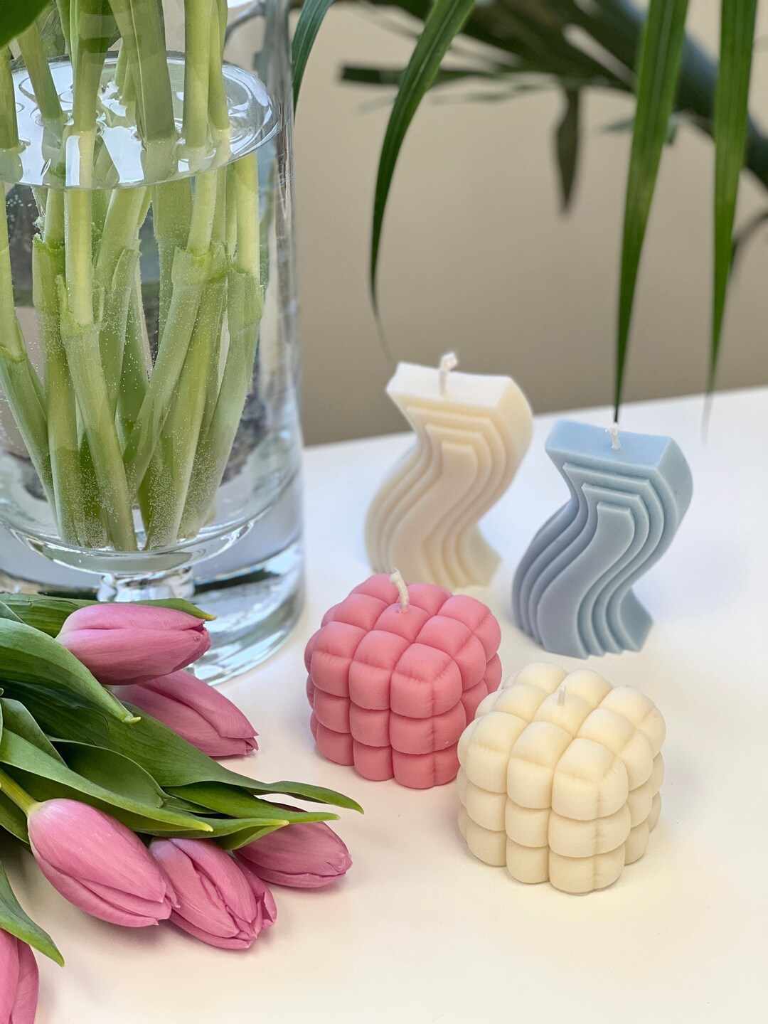 Puffy Candle| Fluffy Cube| Fluffy Candle| Sofa Cube Candle| Puffy ...
