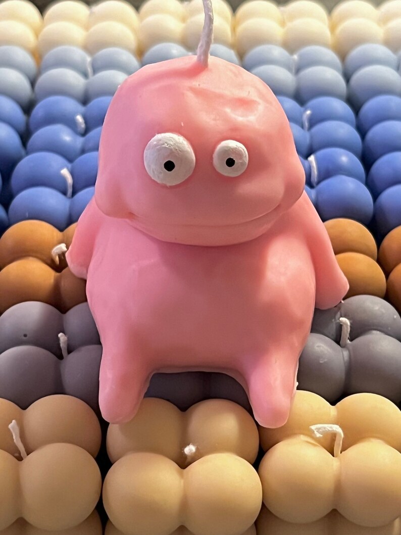 Silly Joe Monster Candle Cute Monster Candle Silly Monster - Etsy