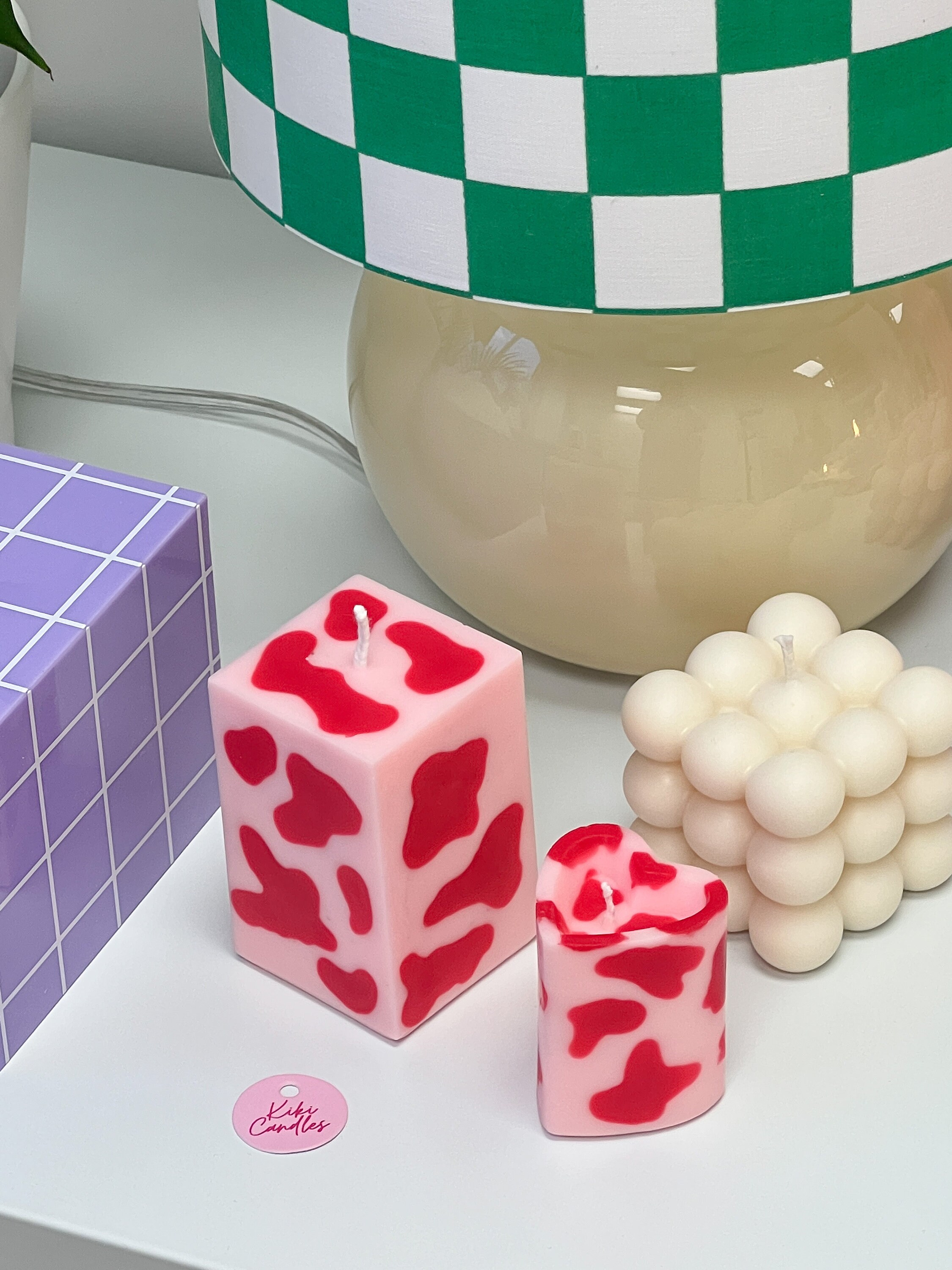 Cow Print Candlescustom Cow Print Candle Funky Candleunique | Etsy Canada