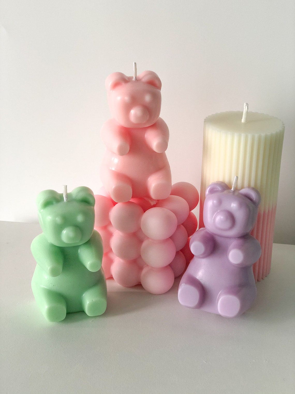 Gummy Bear Gummy Bear Candle Cute Candles Dessert Candles | Etsy