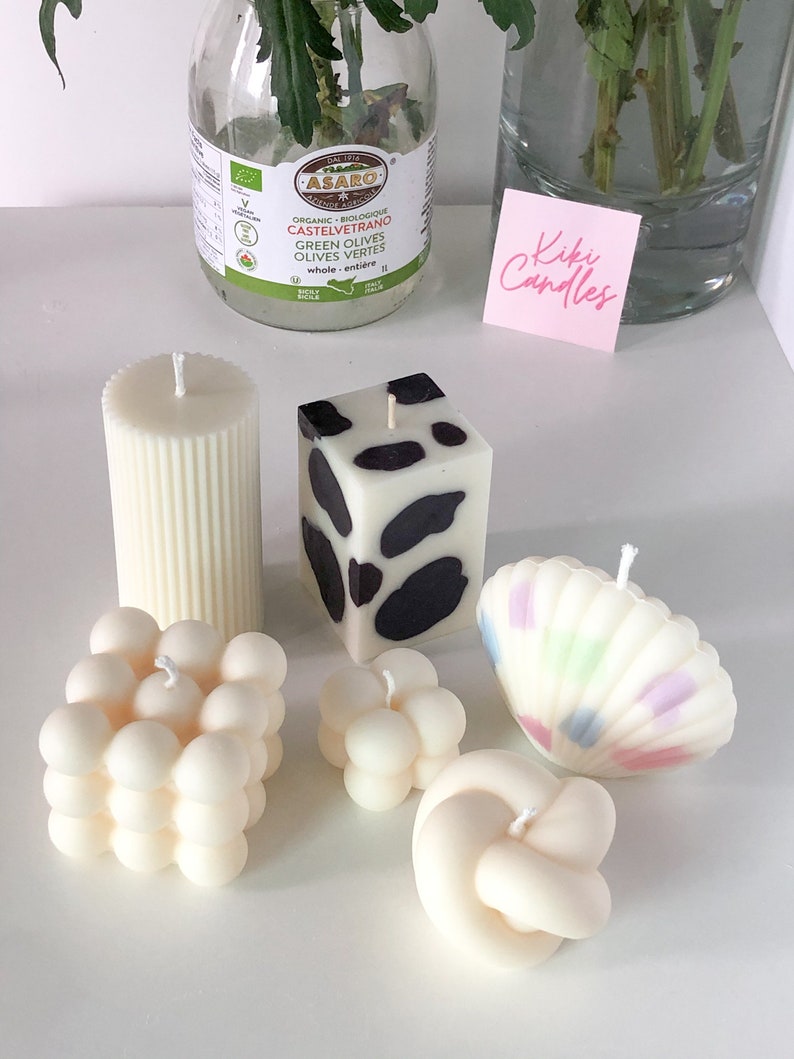 Cow Print Candlescustom Cow Print Candle Funky Candleunique - Etsy