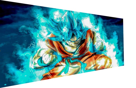 Canvas Anime Dragon Ball Goku SSJ God SSJ Pictures Murals - Etsy