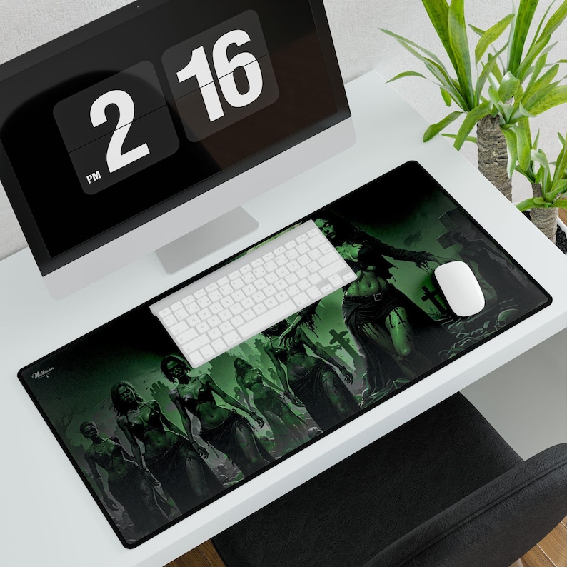 MTG Zombie Playmat: Zombie Waifus Gaming Desk Mat for Edh Commander or ...