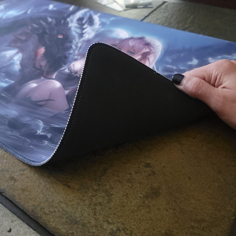 Dragon Playmat MTG With Kawaii Anime Girls | Fantasy Gothic Artwork ...