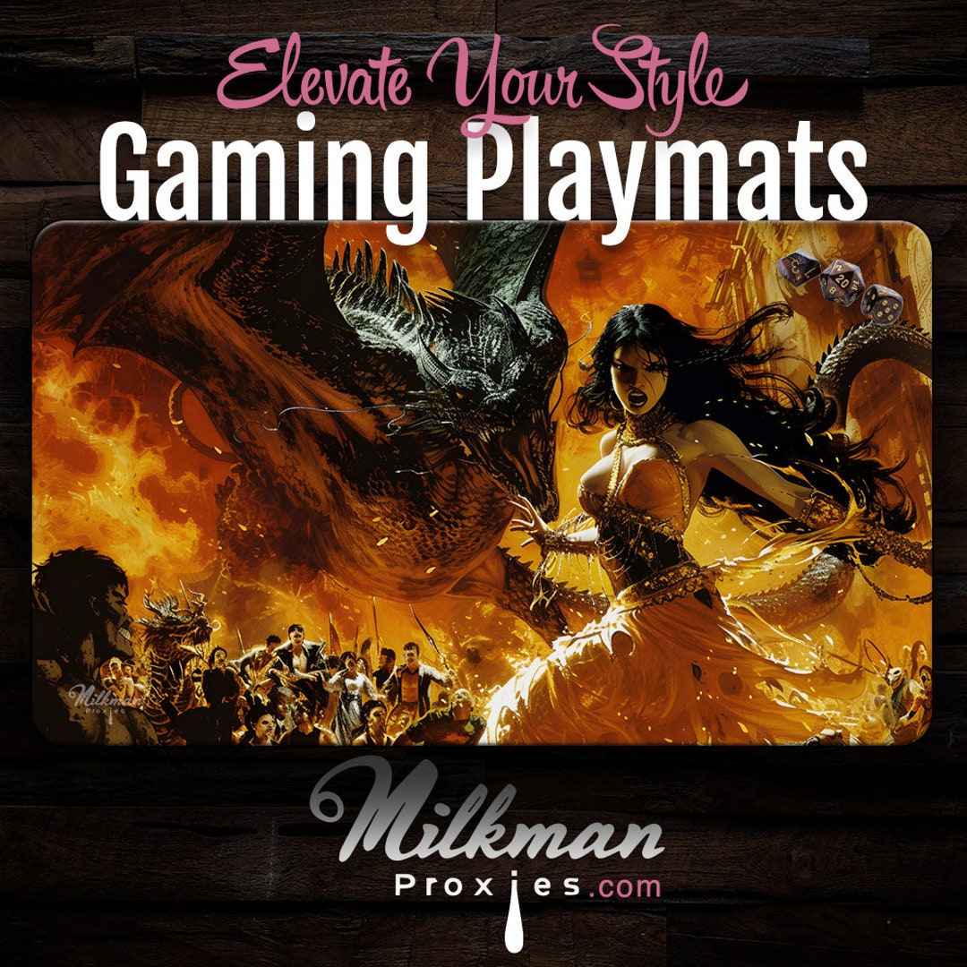 MTG Dragon Playmat - Perfect for Dragon Commander Decks and Dragon ...