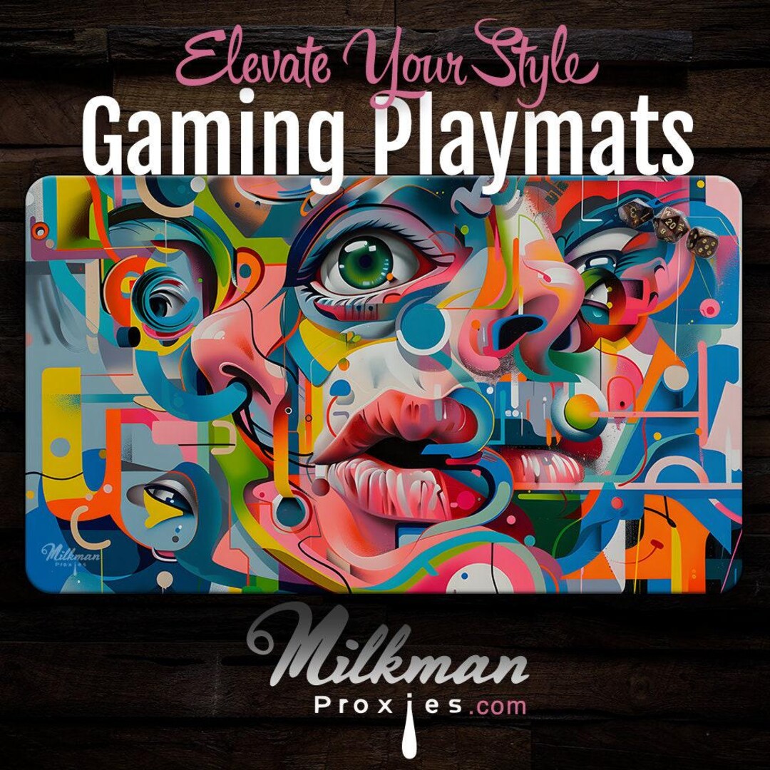 Chromatic Artificial Intellect Mtg Playmat, Gaming Deskmat, Vista Extra ...