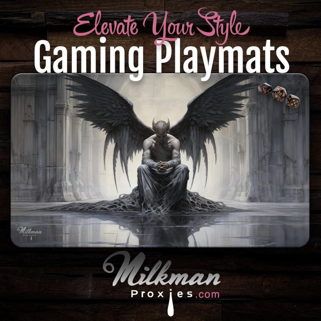 MTG Playmat: Lucifer Fallen Angel Commander Mat - Etsy