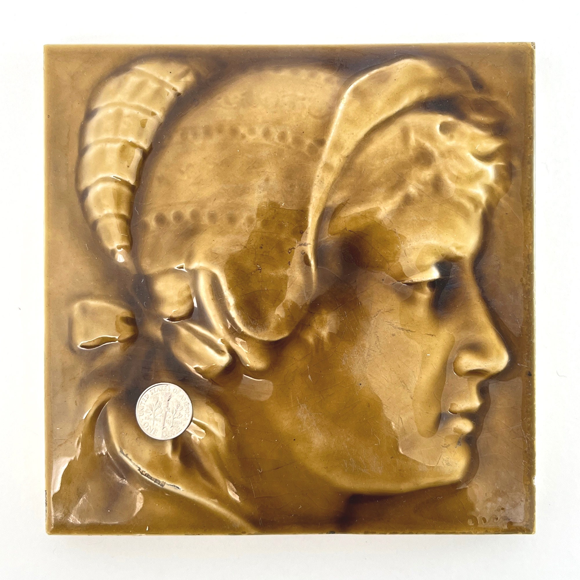 Free Shipping 1875 1935 AETCO American Encaustic Tile Company Ltd 6 X 6 ...