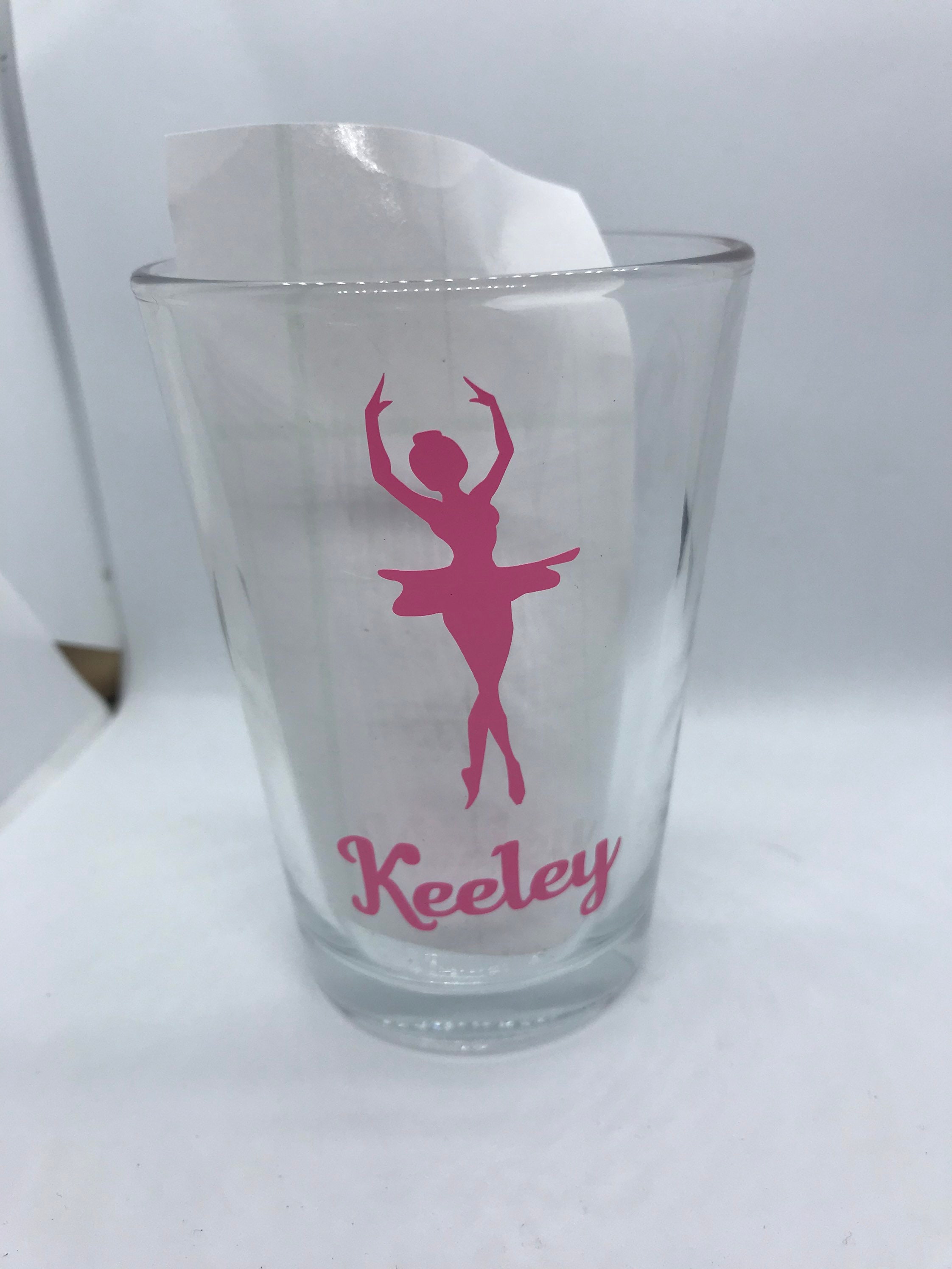 Personalised Ballet Ballerina Glass With Name. Lovely Gift - Etsy UK