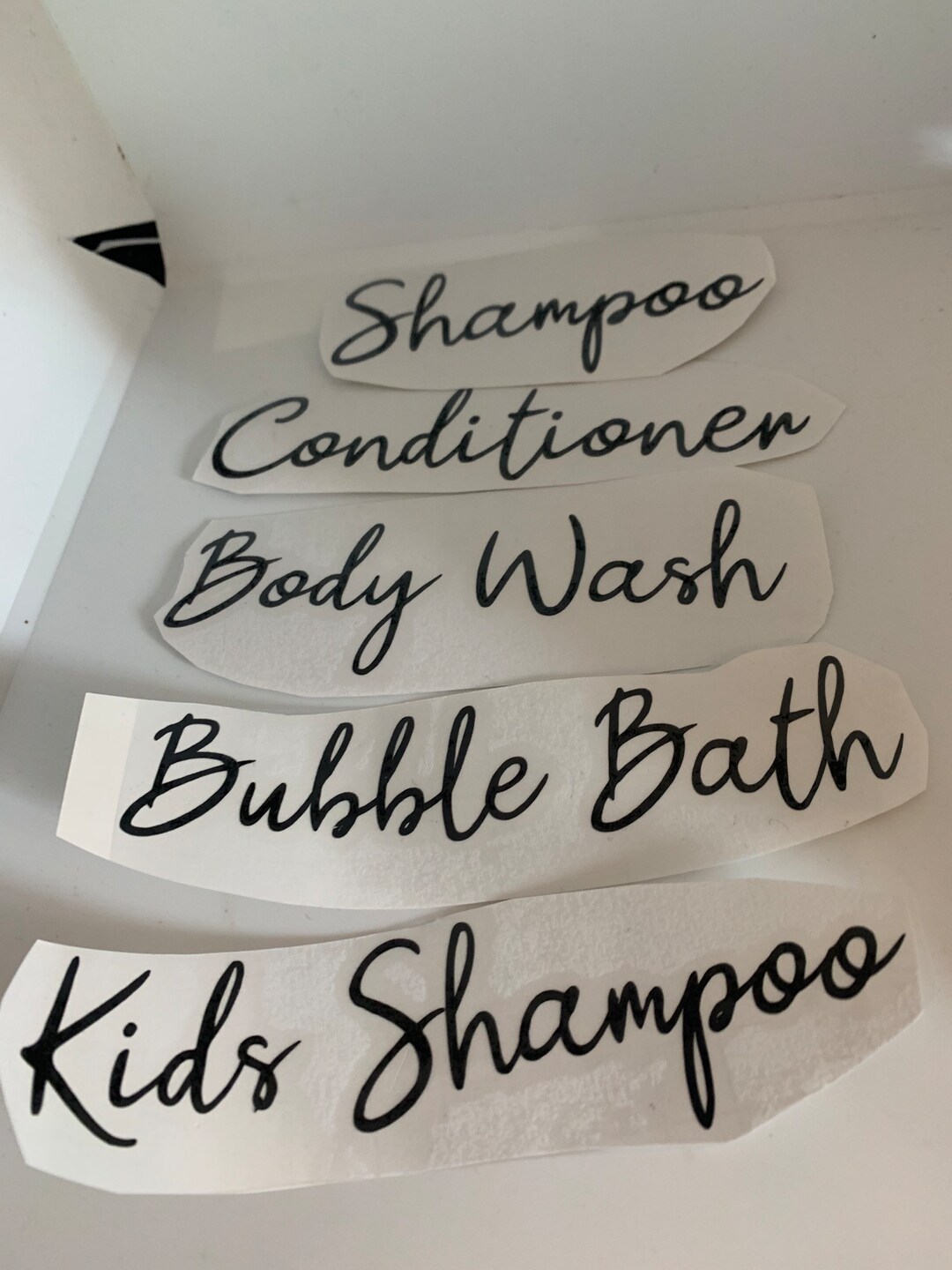 Shampoo Labels Conditioner Body Wash Etc Bathroom Organiser - Etsy