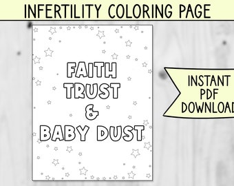 Coloring Page Ivf | Etsy