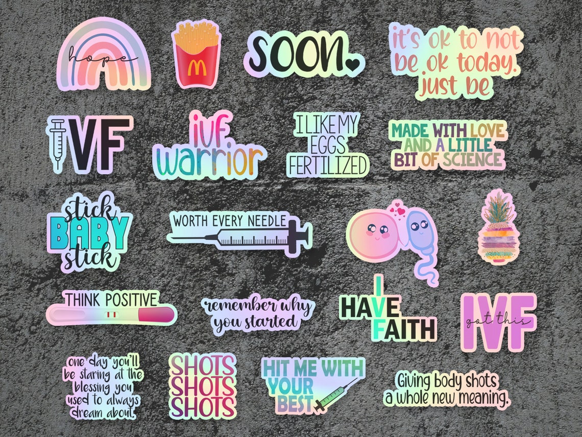 IVF Sticker 20 Pack Infertility Planner Fertility Journal - Etsy