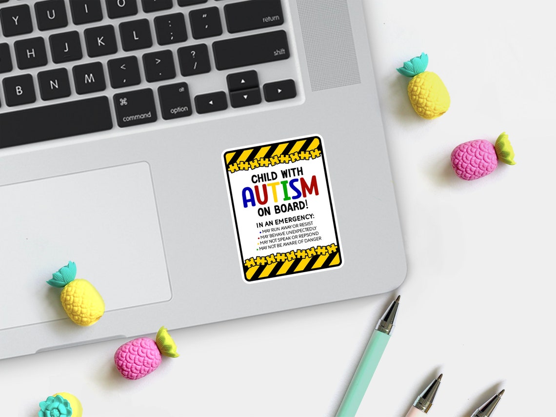 Autism Child on Board Car Decal | Autism Awareness | Special Needs Mom ...
