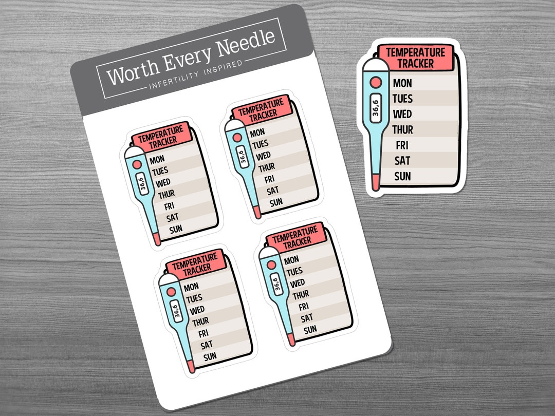 Temperature Tracker Planner Stickers IVF Journal Stickers Infertility ...