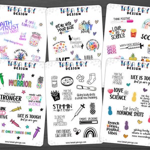 IVF Planner Stickers 6 Pack, Sticker Sheets, IVF Gifts, Sticker Sheets ...