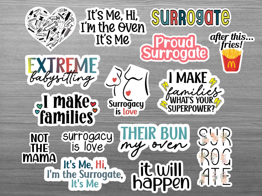 Surrogacy Stickers | Surrogate Gift | IVF | Surrogate Mother ...