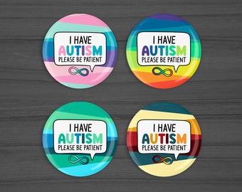 Autism Card I Am Autistic Autism Medical Alert ID Tag Saftey Tag Autism ...