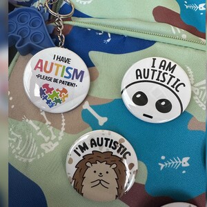 Hidden Disabilities Badge Pins, Autism, ADHD, Chronic Pain, Sensory ...