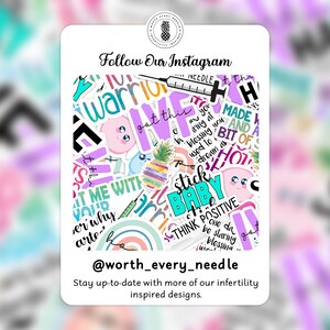 IVF Custom Sticker Gift Infertility Stickers Fertility Gifts IVF Got ...