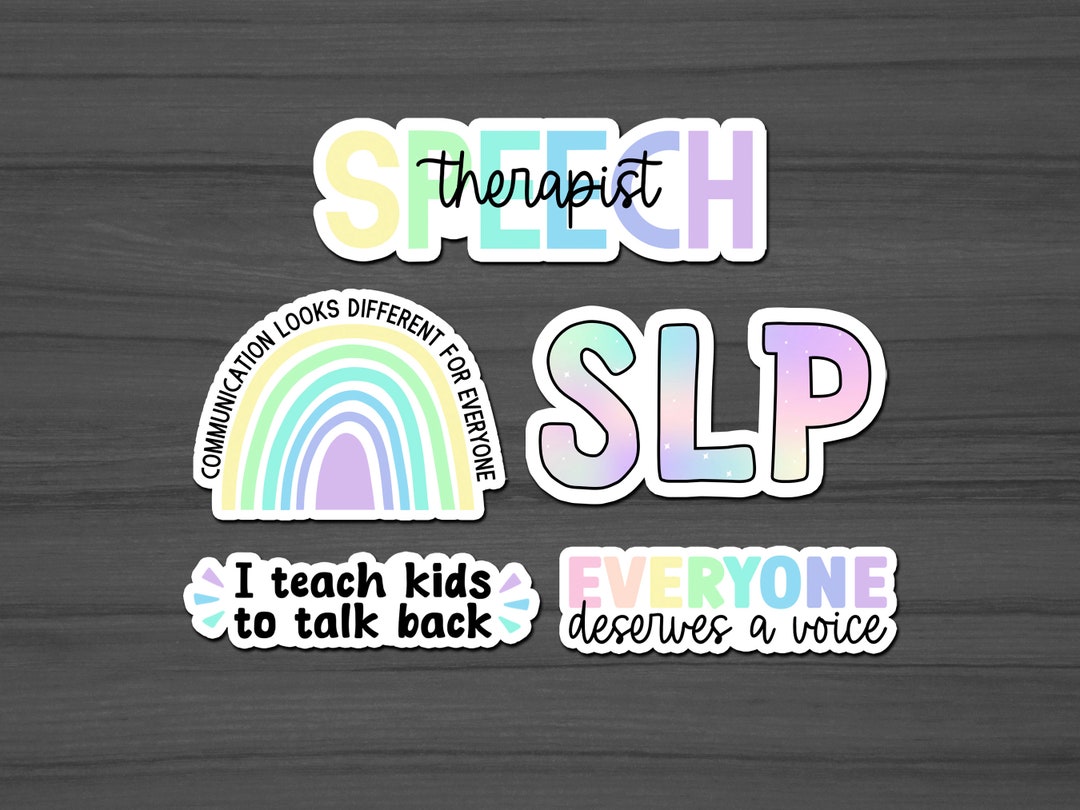 SLP Gifts, Speech Therapy Sticker Pack, Physical Therapist Gifts ...