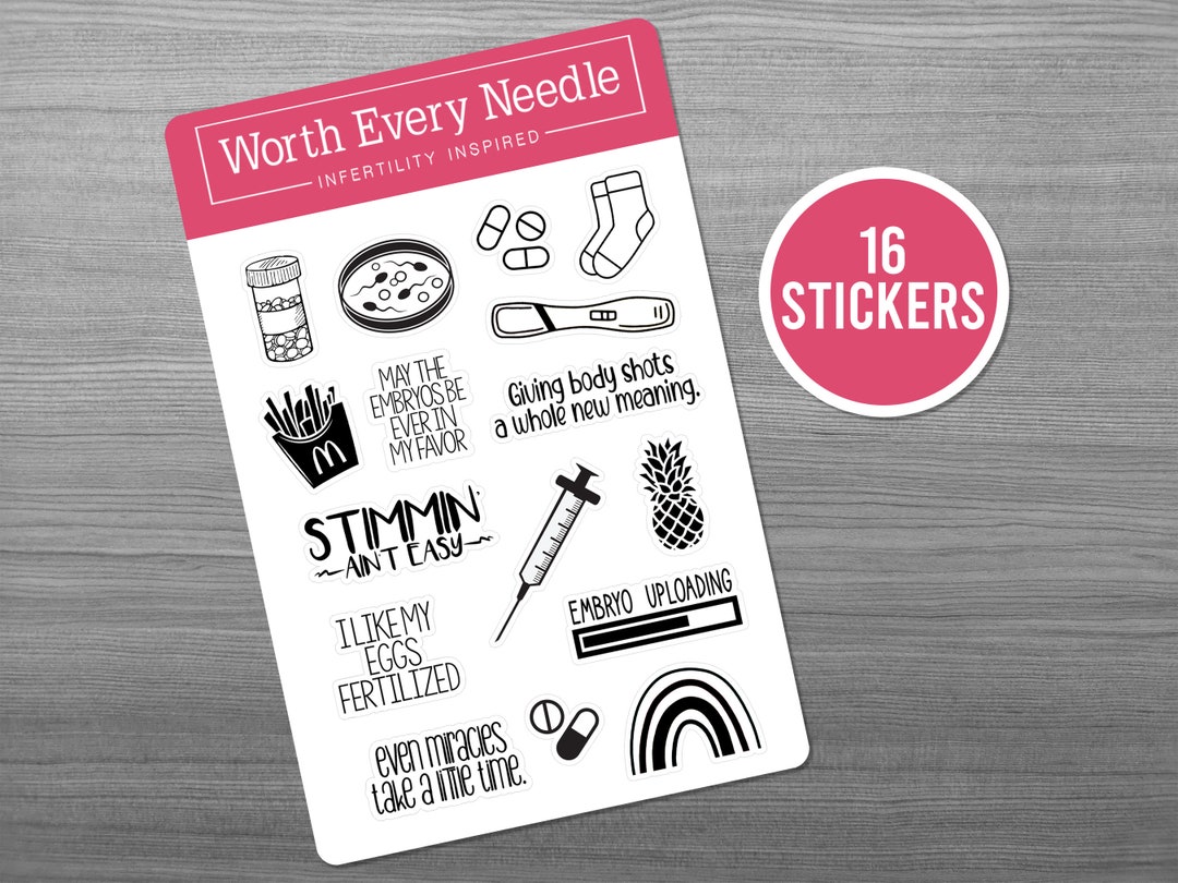 IVF Planner Stickers Infertility Gifts IVF Journal Stickers Fertility ...