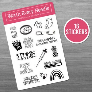 IVF Planner Stickers Infertility Gifts IVF Journal Stickers Fertility ...