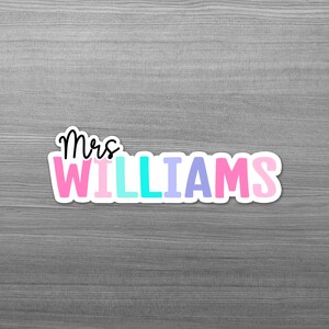 Teacher Name Sticker Appreciation Gifts, Teacher Gift Basket, Teaching ...