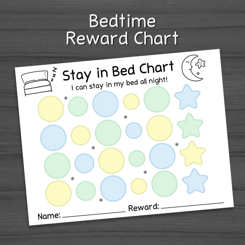 Stay in Bed Chart - Etsy