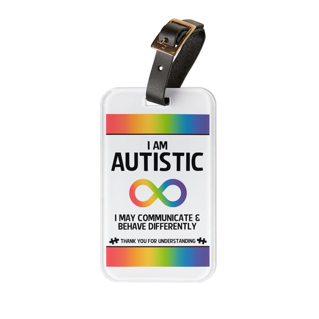 Autism ID Card | I Am Autistic | Autism Medical ID Tag | Saftey Tag ...