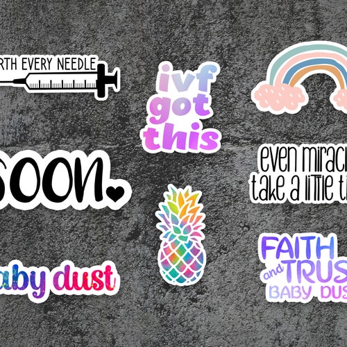 IVF Sticker 20 Pack Infertility Planner Fertility Journal - Etsy